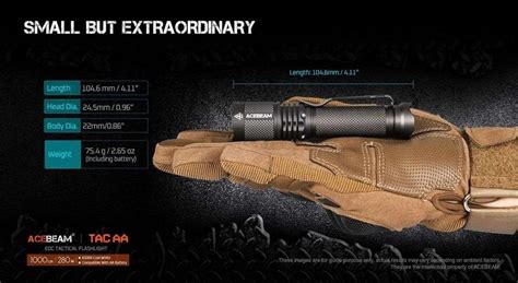 Acebeam Just Released Their New Tac Aa Flashlight R Flashlight