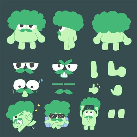 Premium Vector Broccoli Character