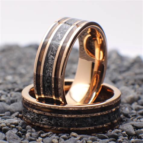 Meteorite Unique Mens Wedding Rings 60 Photos