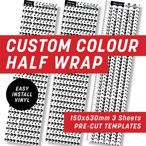 Custom Colour Half Wrap Kit Kyso Wraps
