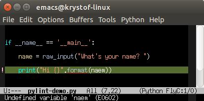 Getting Started With Flycheck Pylint In Emacs