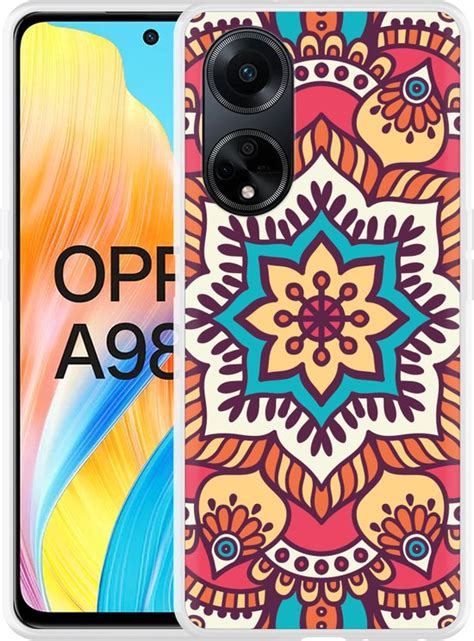 Cazy Hoesje Geschikt Voor Oppo A98 5G Mandala Hippie Bol