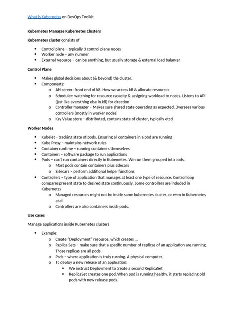 What Is Kubernetes On Devops Toolkit Pdf Computer Cluster