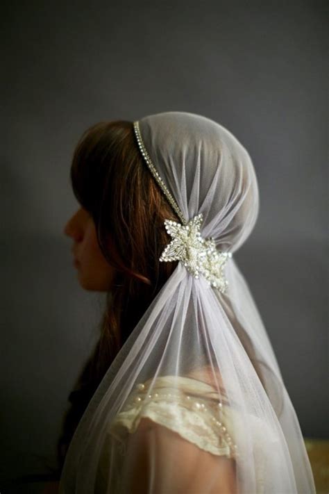 1920s Veil Juliet Cap Veils Vintage Veils Deco Weddings