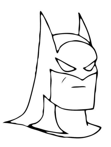 Batman Face Coloring Page At Free Printable Batman Face Coloring Page At Free Printable