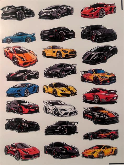 Sticker Design Racing Car Stickers 24 Racing Car Stickers For