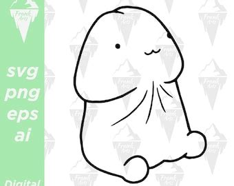 Cute Penis Design Digital Download Svg Png Eps Cutfile Clipart