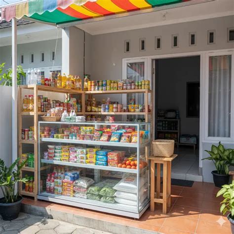 7 Ide Desain Warung Sembako Terbuka Di Teras Rumah Yang Efisien Dan