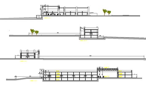 Detail Of Section Mall Project Dwg File Projects Mall Floor Plans