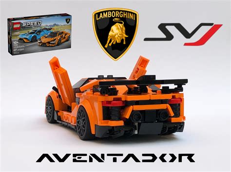 Lego Moc 232388 77238 Lamborghini Aventador Svj Openable Scissor Doors
