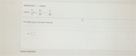 solved question 3 1 ﻿pointsolve 14a 1115 110 provide