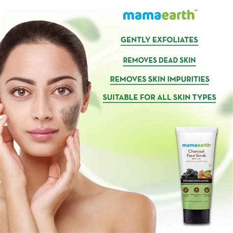 Mamaearth Charcoal Face Scrub Deep Exfoliation And Clear Skin Magpiely