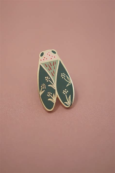 Cicada Enamel Pin Enamel Pins Pin Hard Enamel