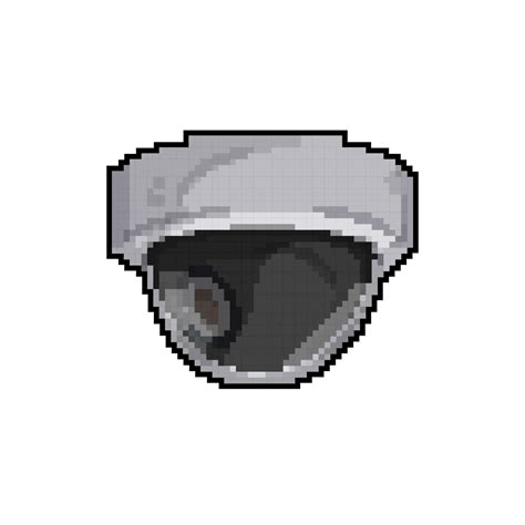 Technology Security Camera Cctv Game Pixel Art Vector Illustration