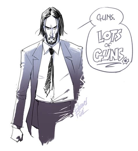 Edward Pun Art Blog John Wick Guns