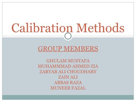 Quantitation Techniques Used In Chromatography Pptx