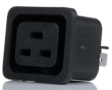 Rs Pro Rs Pro C19 Panel Mount Snap In Mount Iec Connector Socket