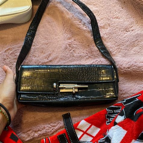 Black Padlock Purse From Pretty Little Thing Used Once Depop