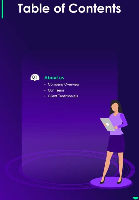Data Science Project Proposal Table Of Contents One Pager Sample Example Document Ppt Powerpoint