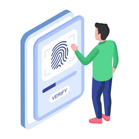 Premium Download Illustration Of Fingerprint Scanning 34464701 Vector Art At Vecteezy
