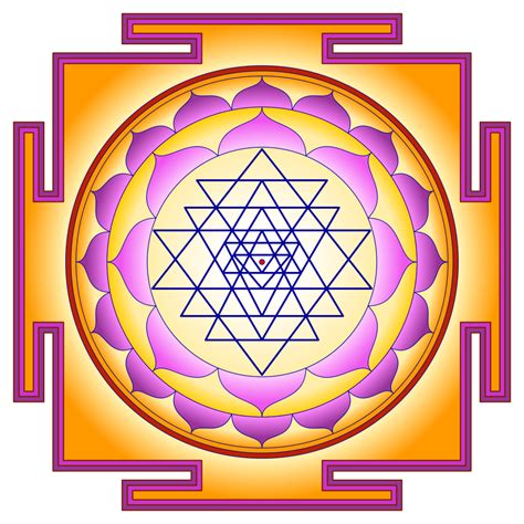 Sri Chakra A Sacred Geometry Symbol For Universal Consciousness In
