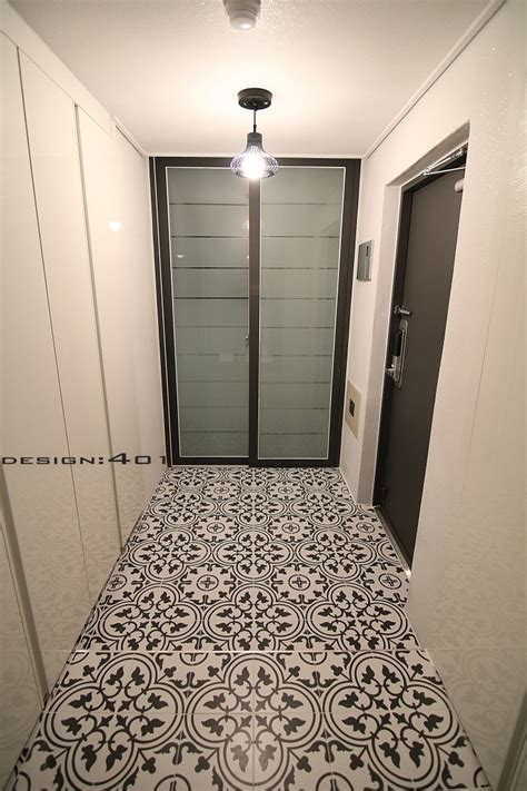 아파트 현관바닥 스페인 아르떼 북유럽패턴타일 젹용 디자인 401 안동 네이버 블로그