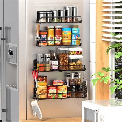 Goovilla Magnetic Spice Rack For Refrigerator Organizer