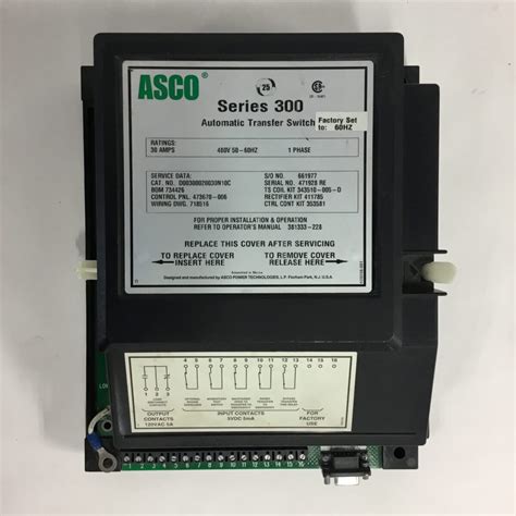 Asco Series 300 Automatic Transfer Switch 60hz 55