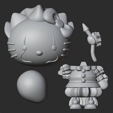 Archivo 3d Hello Kitty Pennywise It 👋 ・modelo Imprimible En 3d Para Descargar・cults