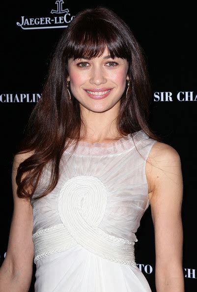 Hairstyle Photo Olga Kurylenko Long Straight Cut With Bangs Hairstyle