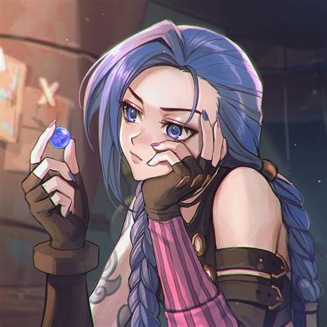 Safebooru 1girl Aegyo Sal Arcane League Of Legends Arcane Jinx Arm