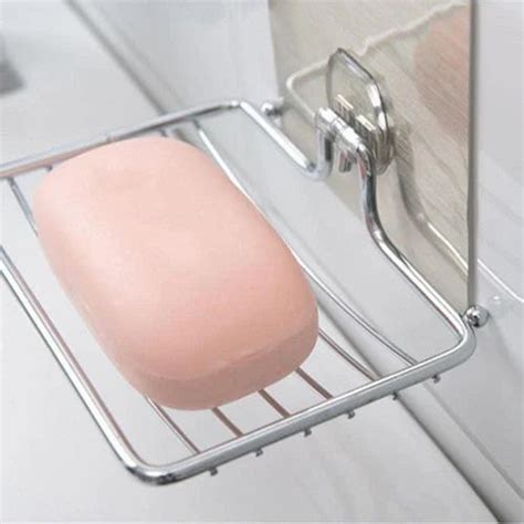 1 Layer Stainless Steel Rectangle Soap Holder Wall Mounted Dish At ₹ 40