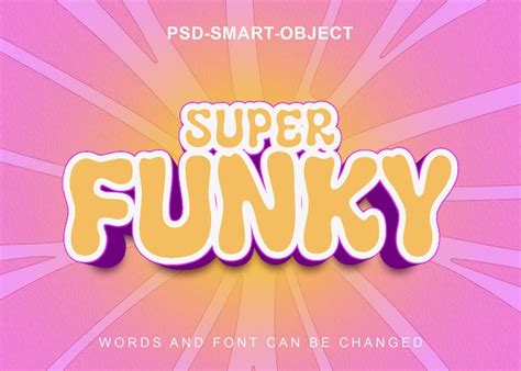Premium Psd Psd Super Funky Text Effect