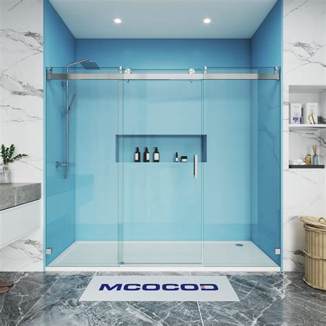 Customize Soft Closing Single Sliding Frameless Shower Doors Ss08 3 Mcocod