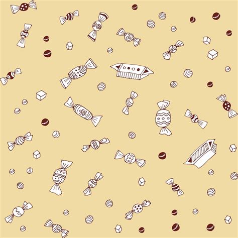 Premium Vector Candy Seamless Pattern