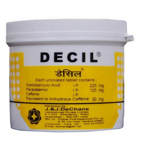 Tablet Decil 500 Tabs At Rs 530strip Of 3 Tablets In Hyderabad Id