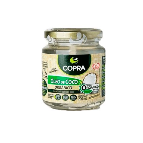 Óleo De Coco Extra Virgem 200ml Copra Empório Quatro Estrelas