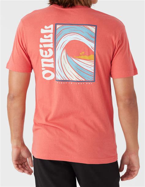 Oneill Side Wave Mens Tee Red Tillys
