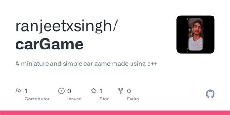Github Ranjeetxsinghcargame A Miniature And Simple Car Game Made Using C