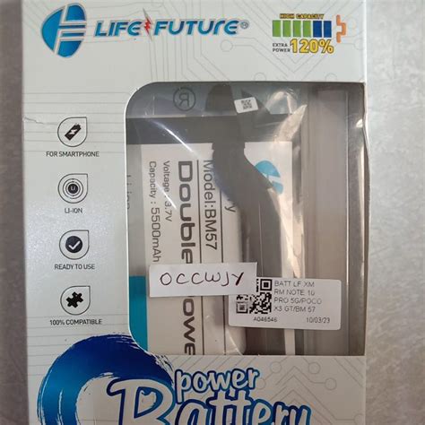 Jual Baterai Life Future Xiaomi Bm Redmi Note Pro G Poco X Gt Double Power Shopee Indonesia