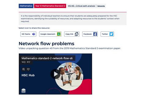 network flow problems mathslinks
