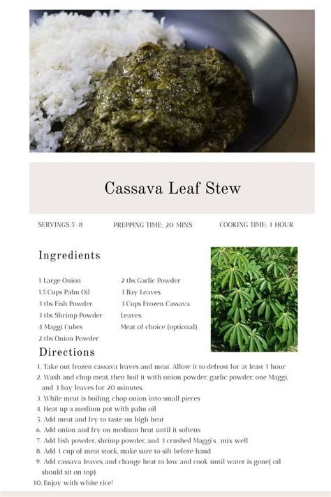 Cassava Leaf Soup Artofit