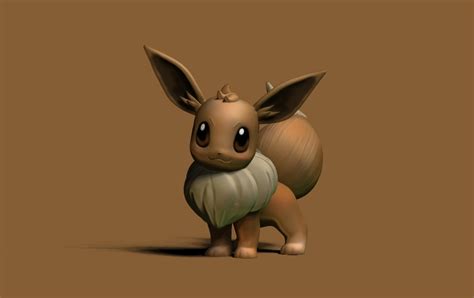 🐉 Eevee・ Obj File For 3d Printing・cults