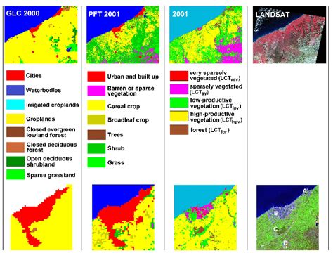 Comparison Of Glc2000 Pft 2001 Decision Tree Classification Result Of
