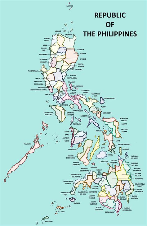 Map Of The Philippines Provinces Maps For You Philippines Political
