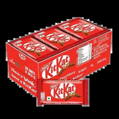 Kit Kat 3 Fingers Chocolate Coated Wafer Bar 28 Pcs Full Box 25rs