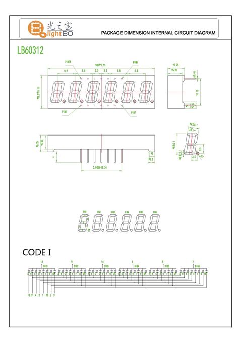 6 digit led display 6 digit 7 segment 6 digit small size led display 6