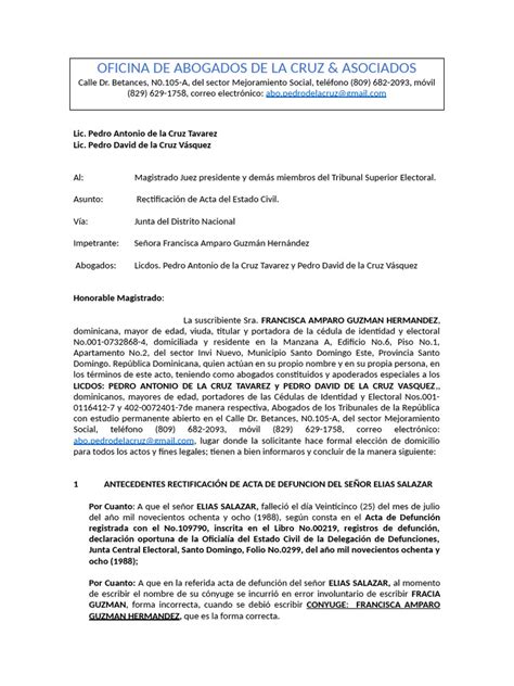 Correccion De Acta De Matrimonio Pdf Estado Política Documento