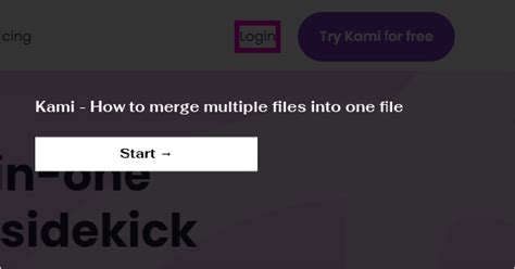 Kami How To Merge Multiple Files Into One File