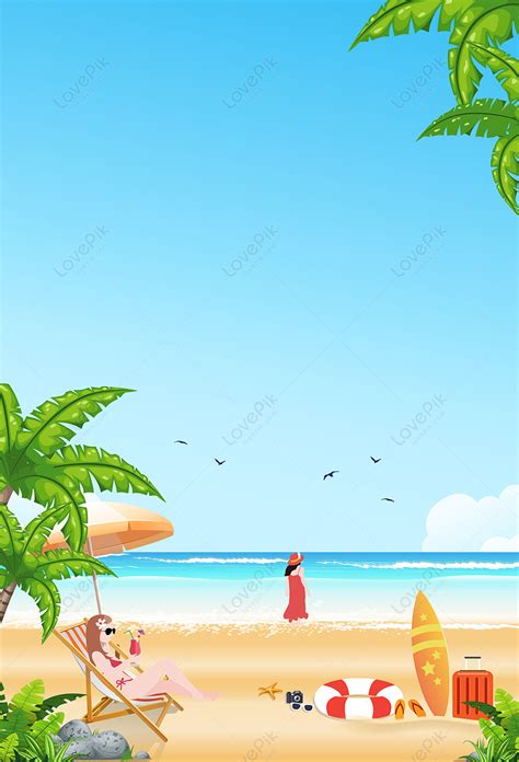 Fondo De Cartel De Viaje De Vacaciones De Verano Imagen De Fondo Gratis Descargar En Lovepik